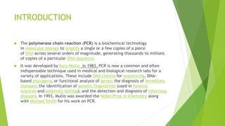 Polymerase chain reaction(PCR) | PPTX