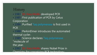 Polymerase chain reaction (pcr) | PPT
