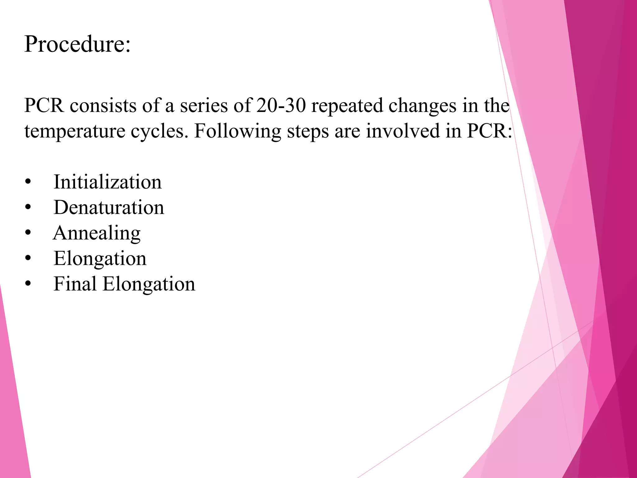 Polymerase chain reaction (pcr) | PPT