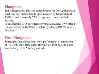 Polymerase chain reaction (pcr) | PPTX