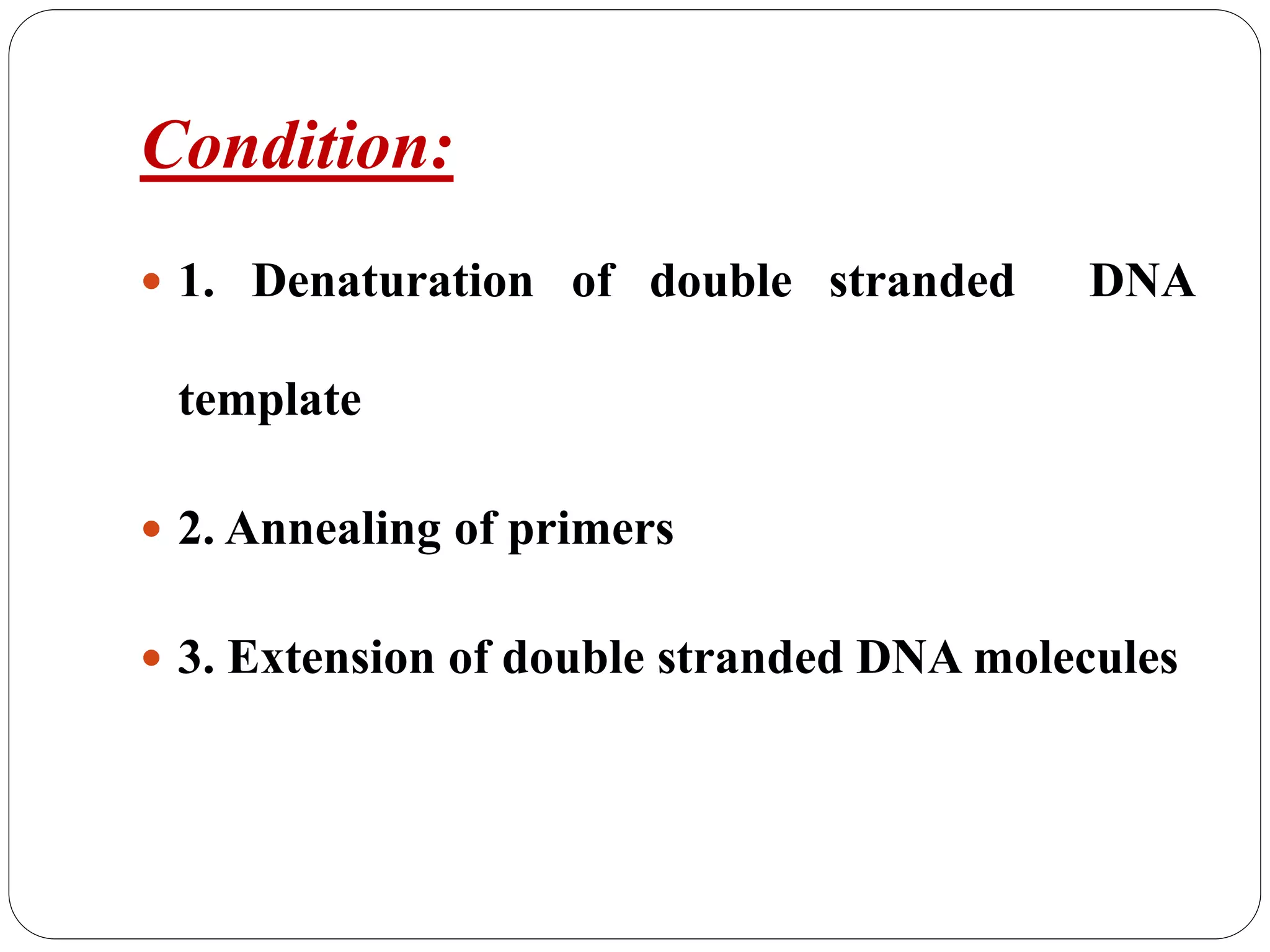 Polymerase chain reaction(pcr) | PPT
