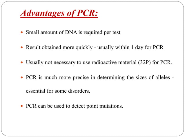 Polymerase chain reaction(pcr) | PPT