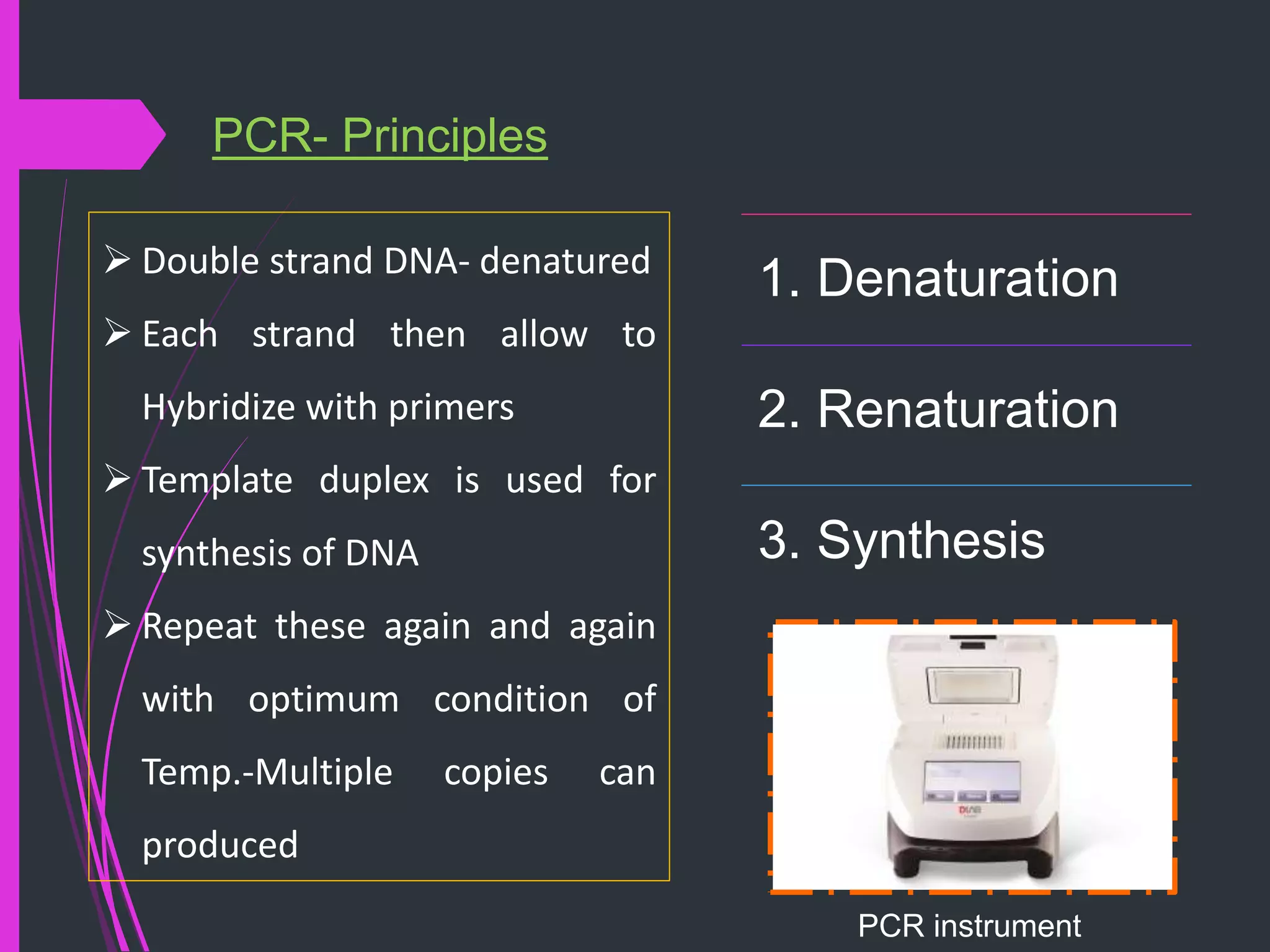 Polymerase chain reaction (pcr) | PPTX