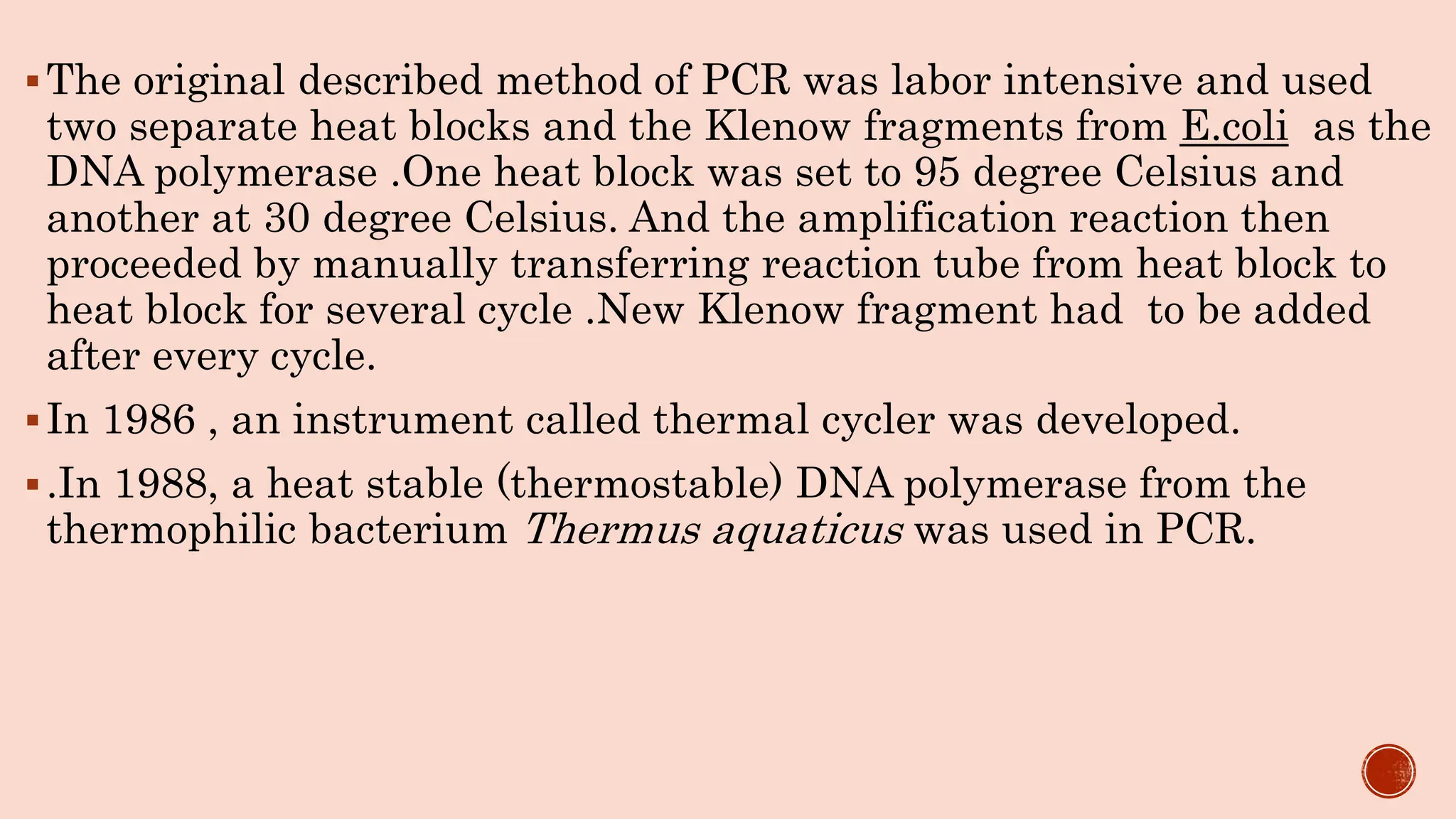 POLYMERASE CHAIN REACTION(PCR) microbiology | PPT