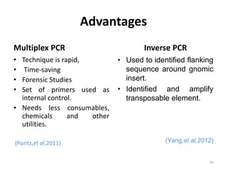 Polymerase chain reaction(PCR) presentationpptx | PPTX
