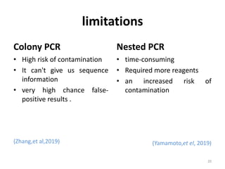 Polymerase chain reaction(PCR) presentationpptx | PPTX