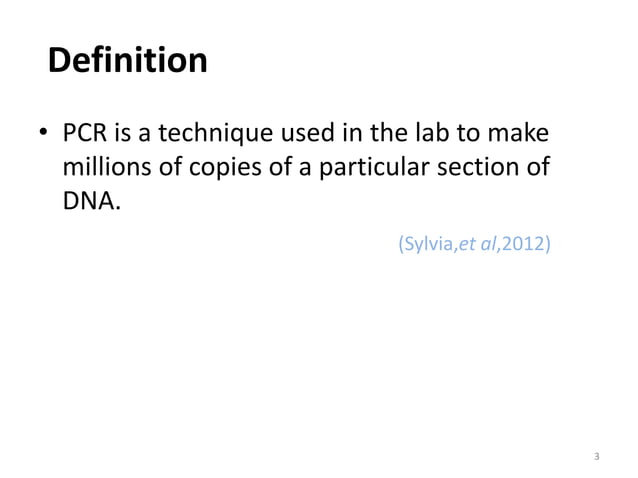Polymerase chain reaction(PCR) presentationpptx | PPT