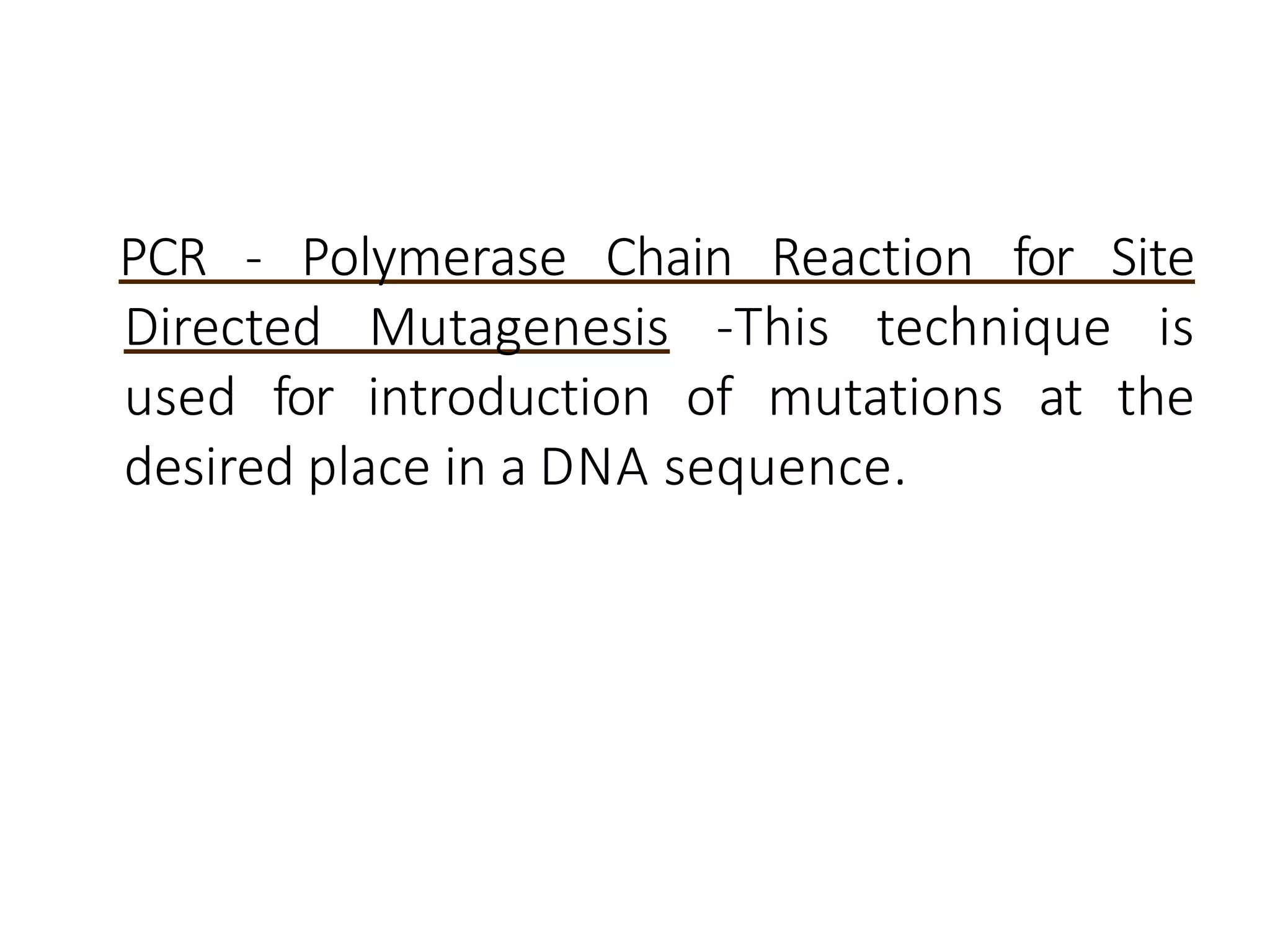Polymerase chain reaction (pcr) himanshu | PPTX