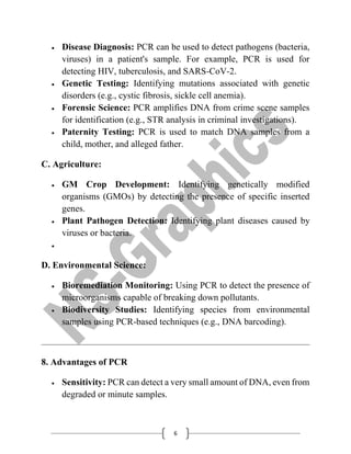 Polymerase Chain Reaction (PCR) & RT-(PCR) for B.Sc. Biotech/Botany Sem ...