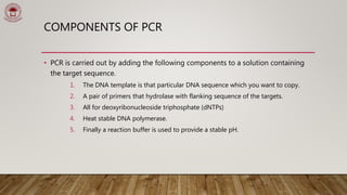 Polymerase chain reactions | PPTX | Biological Sciences | Science