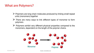 Polymer behaviour in solution & effect of molecular weight in polymer ...