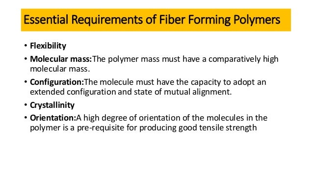 Fibers Forming Polymers and Polymer Structures