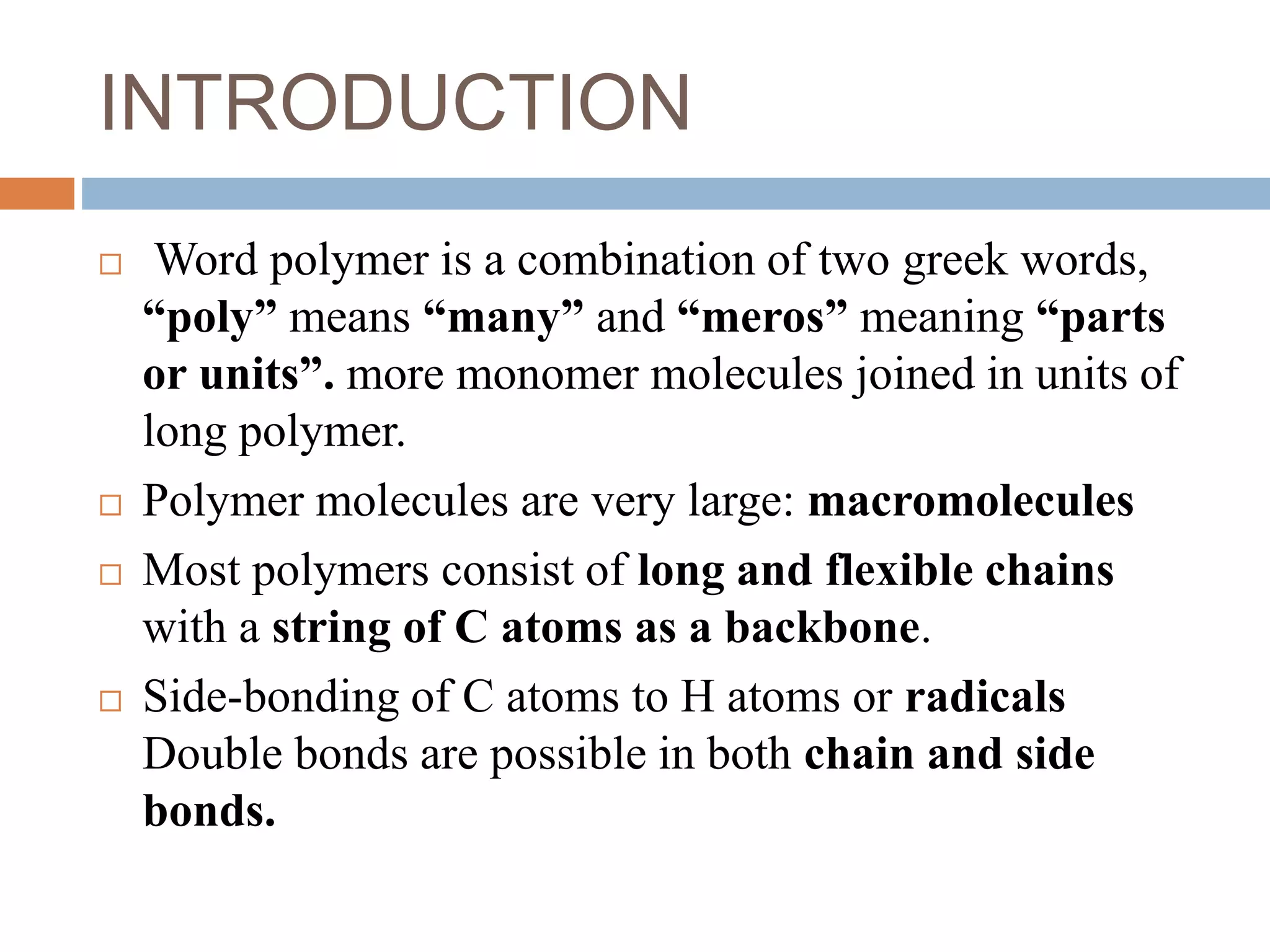 Polymer chemistry | PPTX