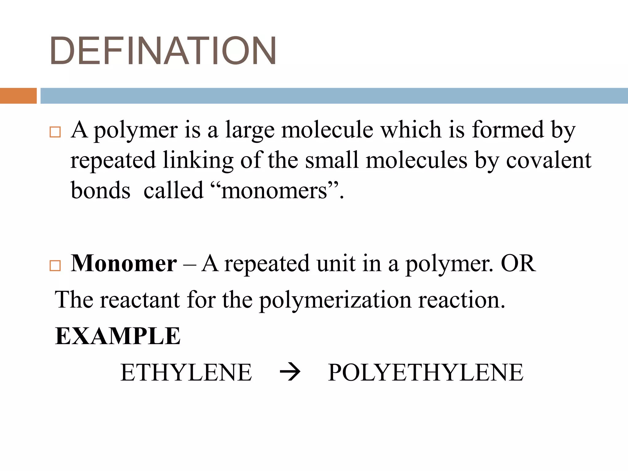 Polymer chemistry | PPTX