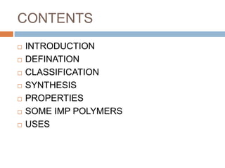 Polymer chemistry | PPT