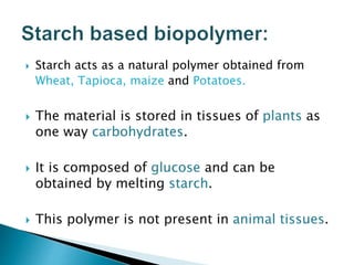 Polymer Chemistry In Bio Polymer | PPTX