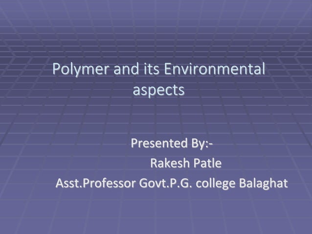 Polymer chemistry | PPT