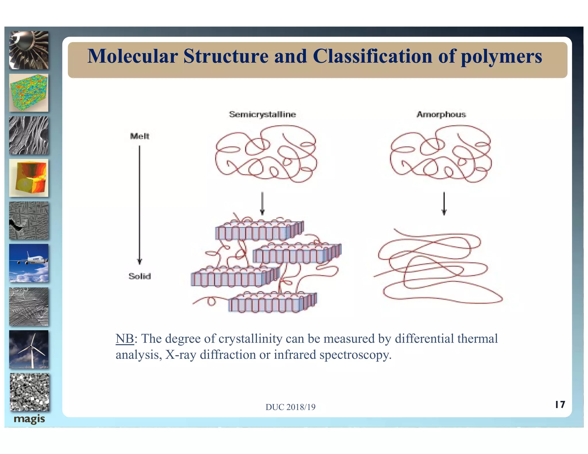 Polymer: Classfication and molecular structure of polymers | PDF