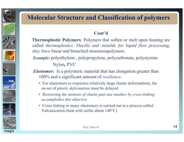 Polymer: Classfication and molecular structure of polymers | PDF