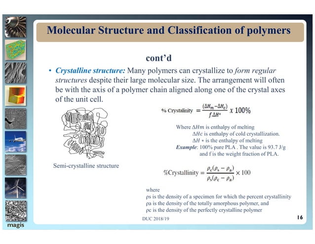 Polymer: Classfication and molecular structure of polymers | PDF