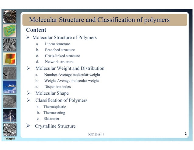 Polymer: Classfication and molecular structure of polymers | PDF