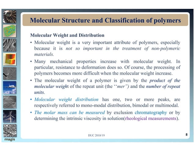 Polymer: Classfication and molecular structure of polymers | PDF