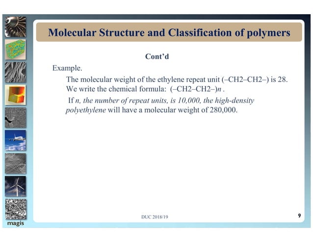 Polymer: Classfication and molecular structure of polymers | PDF