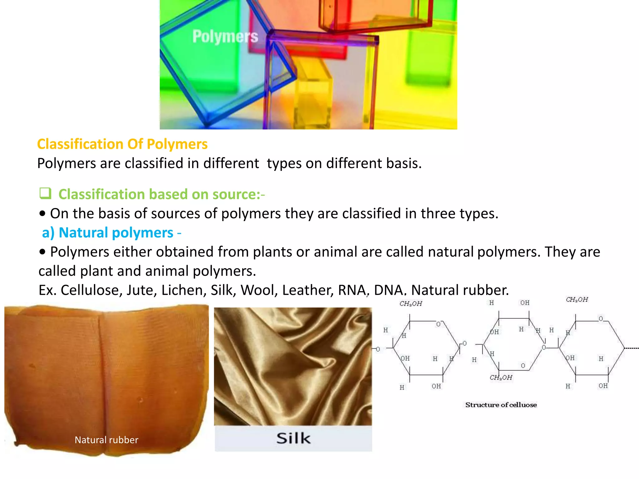 Polymer classification | PPTX