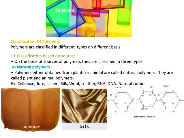 Polymer classification | PPTX