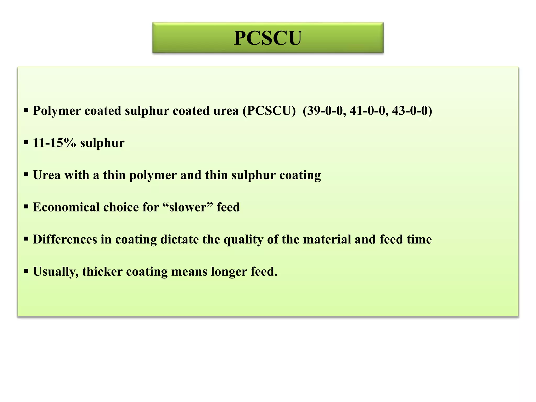 Polymer coated fertilizers an advance technique in nutrient management ...