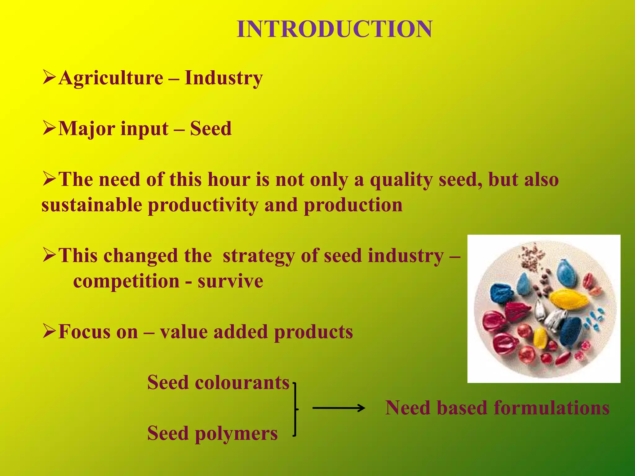 Seed Polymer Coating | PPT