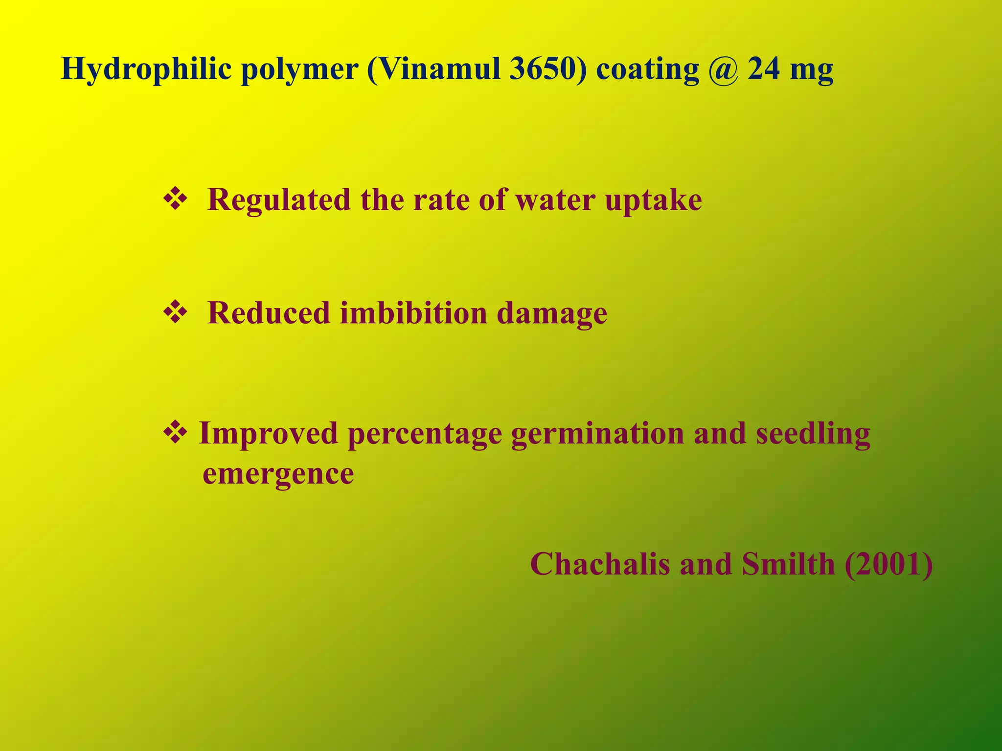 Seed Polymer Coating | PPT
