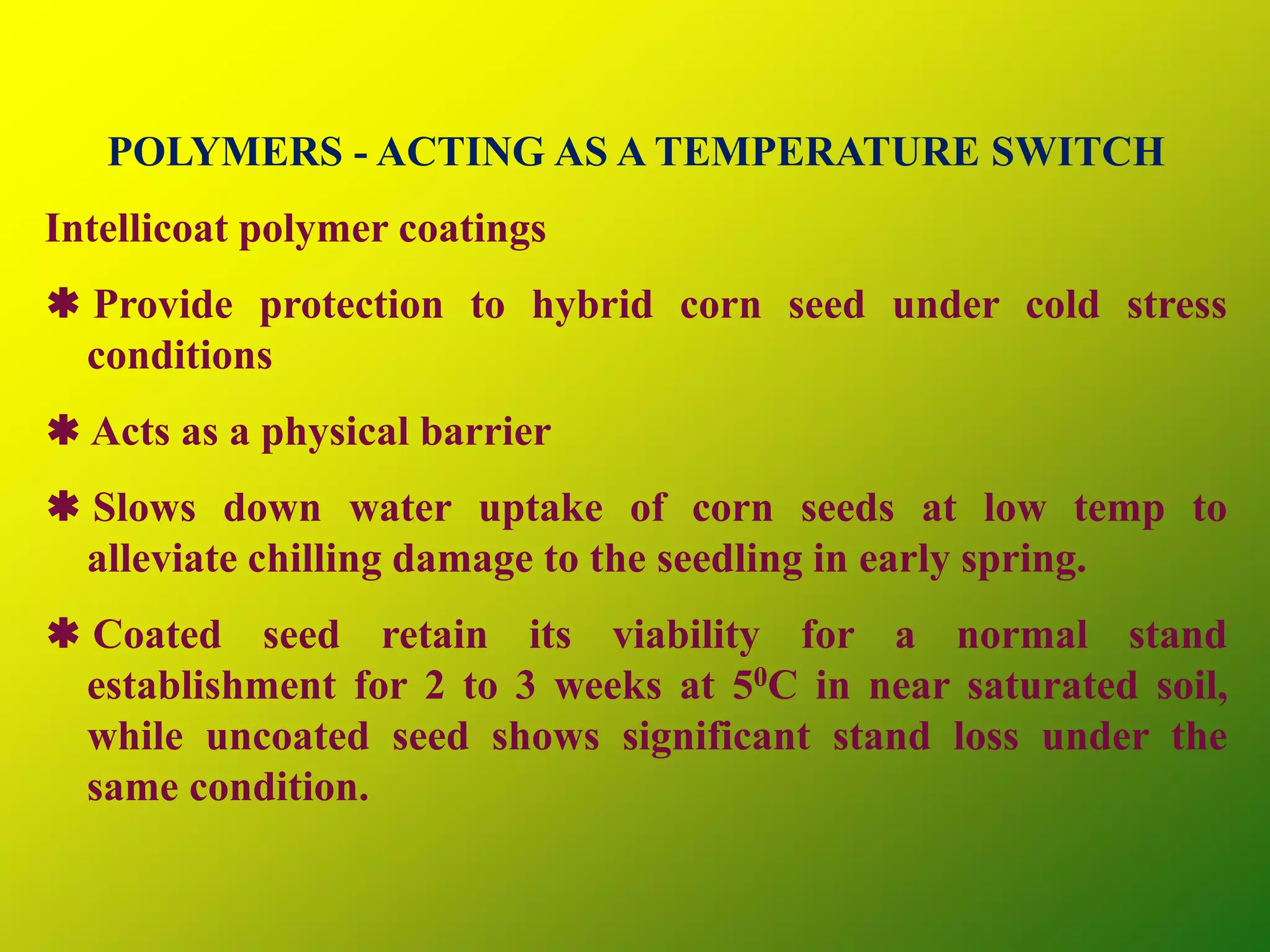 Seed Polymer Coating | PPT