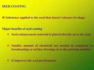 Seed Polymer Coating | PPT