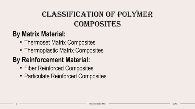 Polymer Composites Classification, Reinforcements, Matrices,.pptx