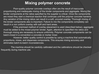 Polymer concrete | PPT