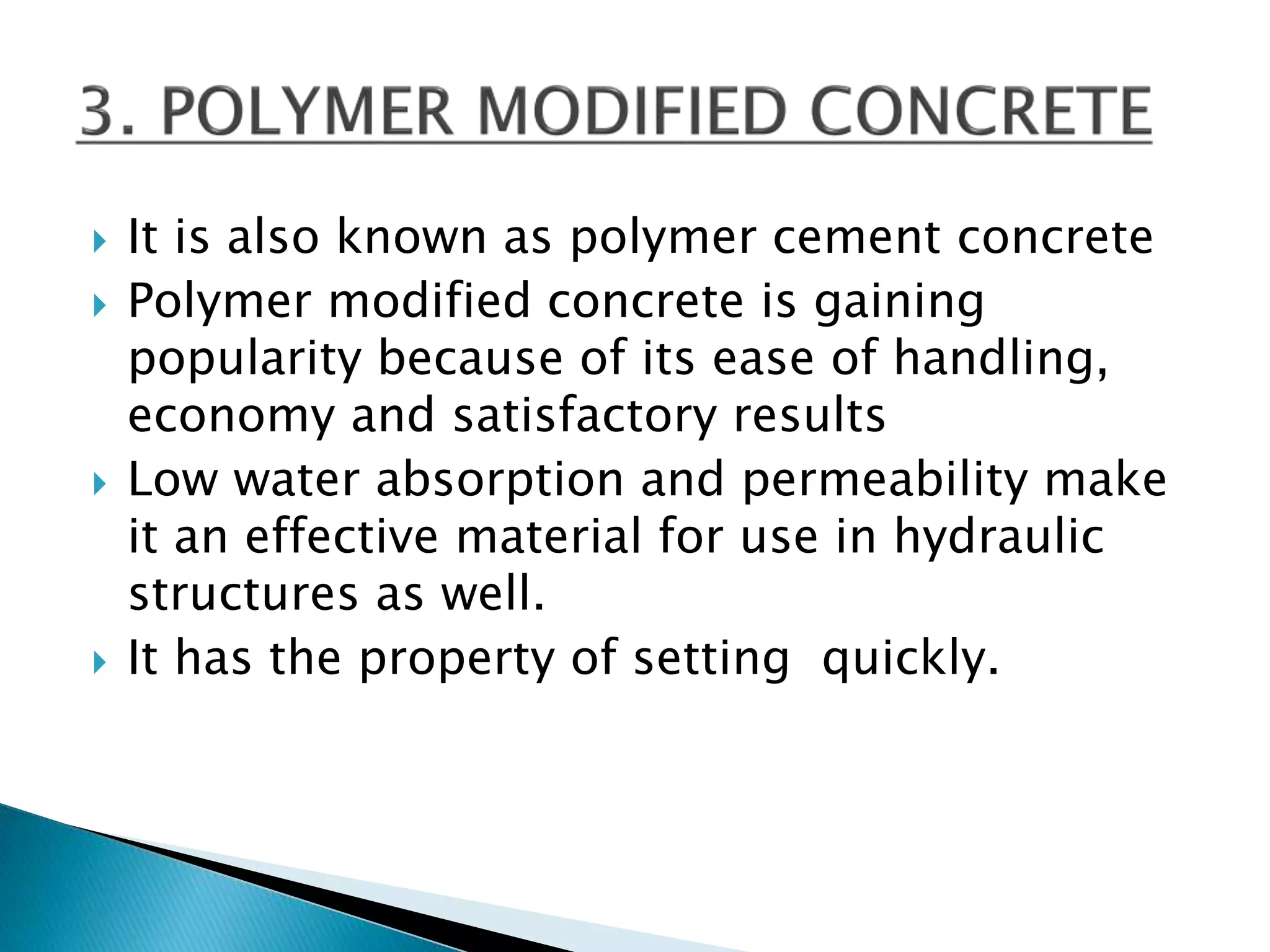 Polymer concrete | PPTX