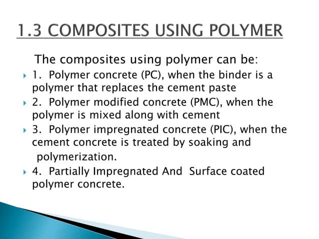 Polymer concrete | PPT