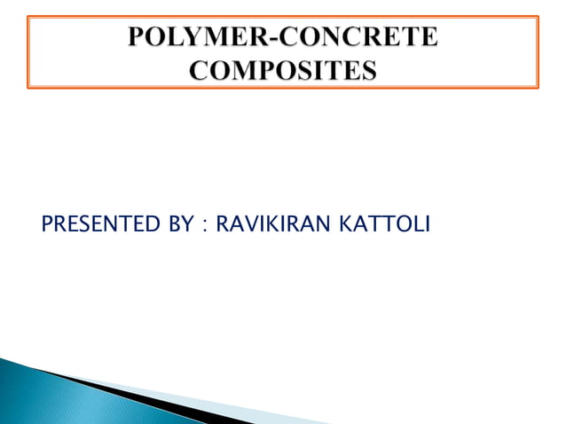 Polymer concrete | PPT