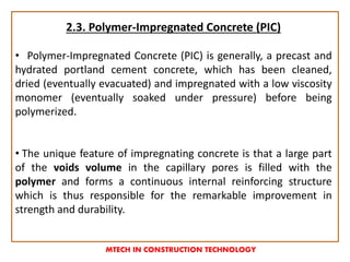 Polymer concrete and it's types | PPTX