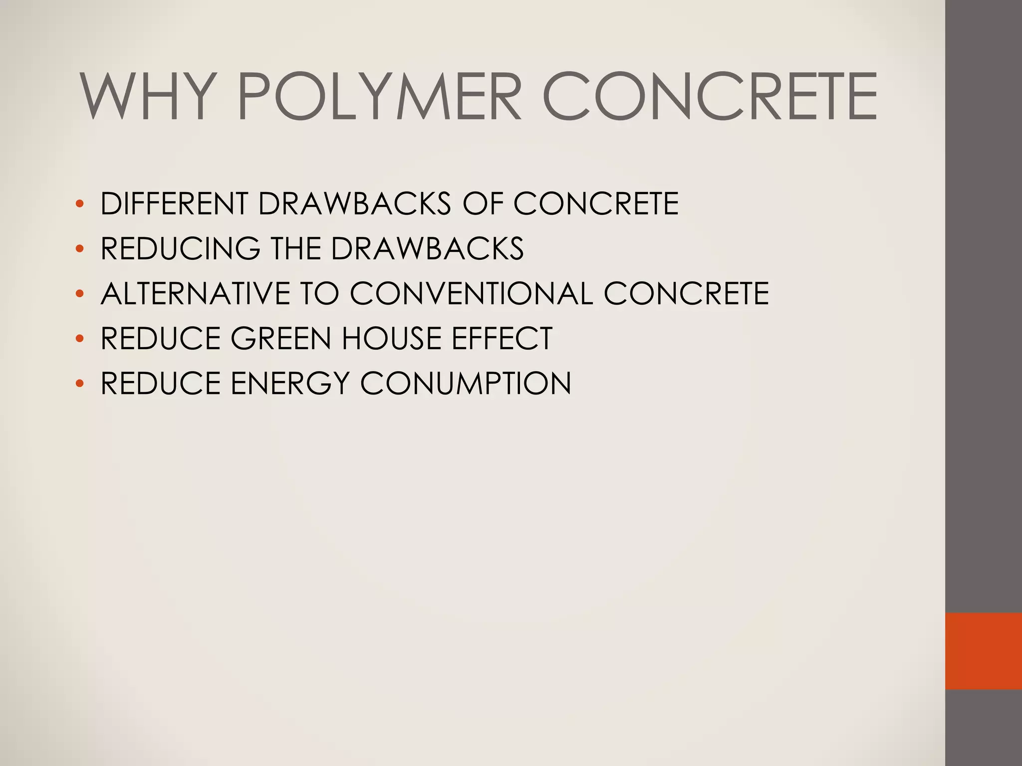 Polymer concrete and fiber reinforced polymer concrete | PPTX ...