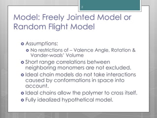 Polymer conformation & chain dimension | PPTX