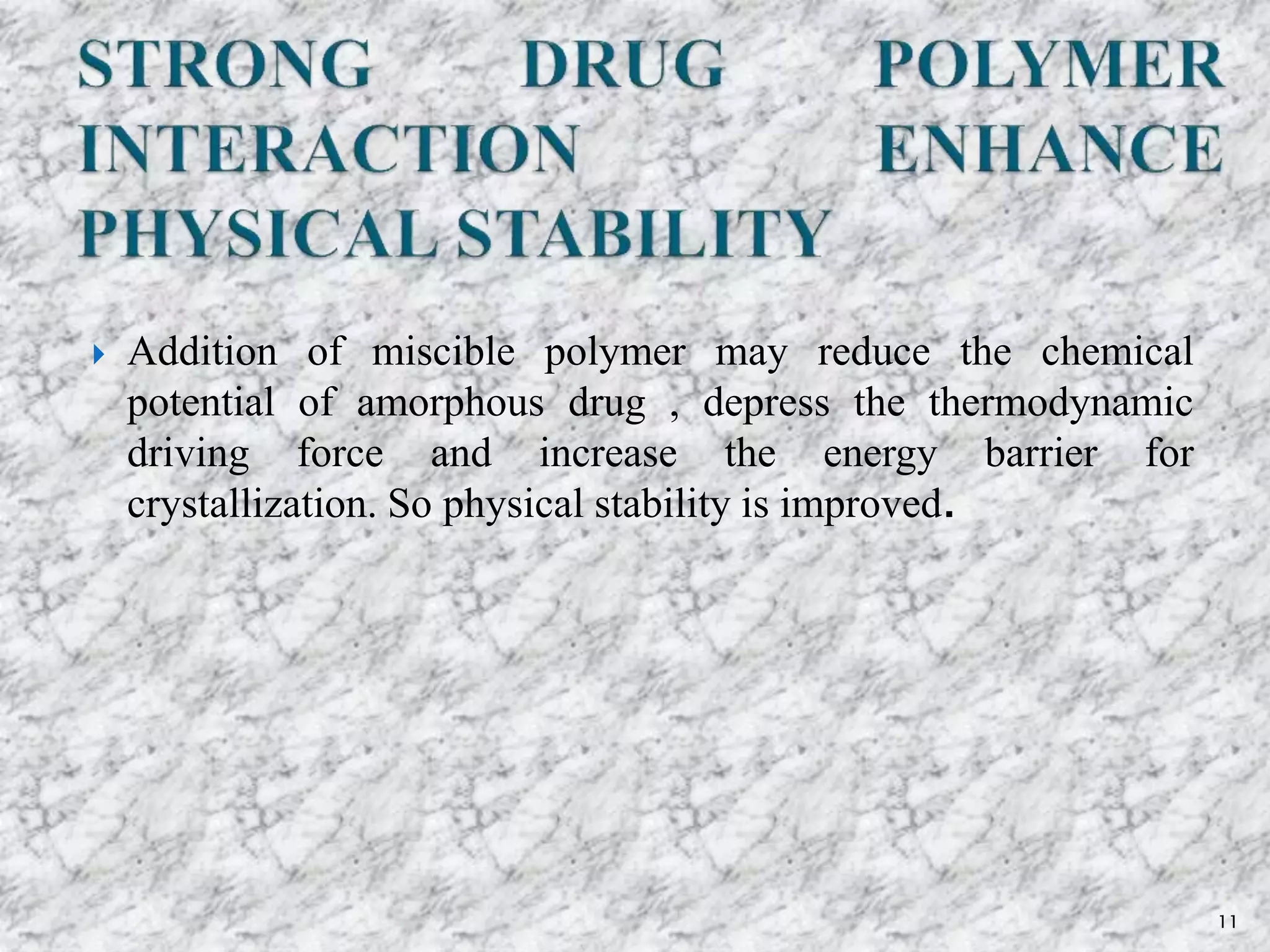 Polymer drug interactions | PPT