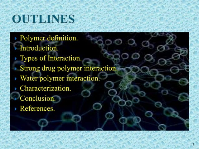 Polymer drug interactions | PPT