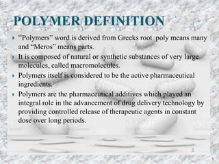 Polymer drug interactions | PPT