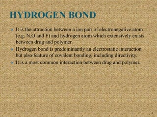 Polymer drug interactions | PPT