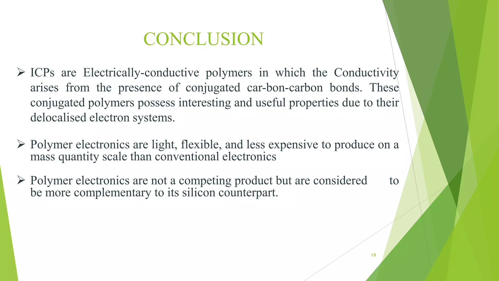 Polymer electronics | PPTX