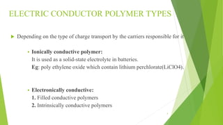 Polymer electronics | PPTX