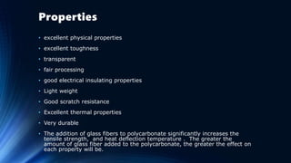 Polymer engineering - Polycarbonate | PPTX