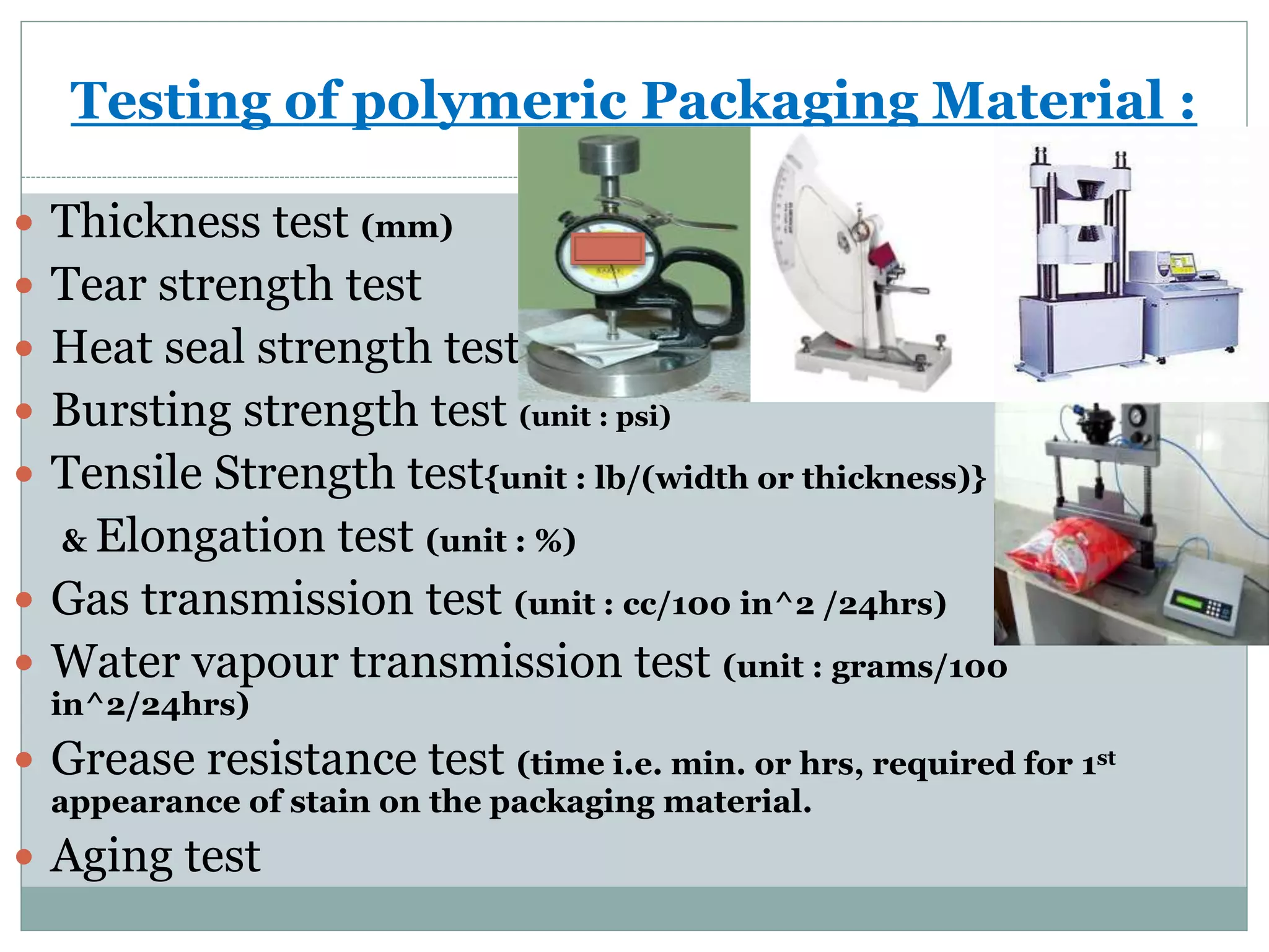 Polymeric Food Packaging Material's | PPTX